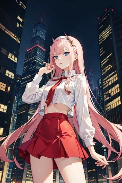 Zero Two Аниме девушка Милые рисунки Аниме