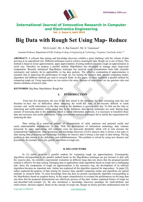 big data with rough set using map reduce pdf