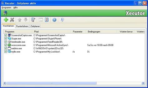 Xecutor Unterstützung Zum Autostart Ordner Xpert Timer Software