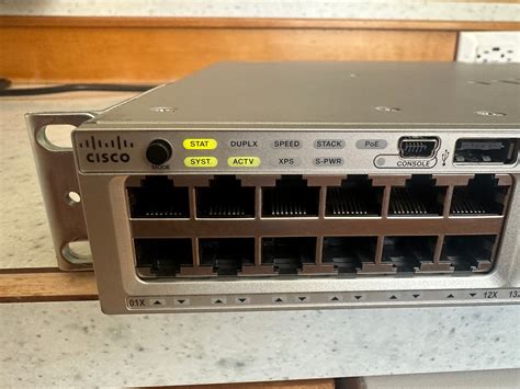 Used Cisco Ws C3850 48p L 48 Port Gigabit 3850 Poe Switch W 1100 Watt Ps Ubb Threads