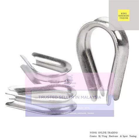 304 Wire Rope Thimble Stainless Steel 304 Cable Wire Thimble Eye 2mm