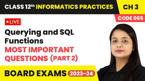 Querying And Sql Functions Most Important Questions Part 2 Class