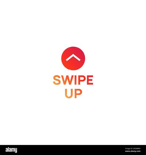 Swipe Up Arrow Vector Icon Social Media Story Drag Button Sign Action Graphic Design App Ui