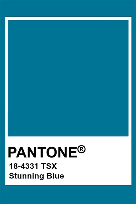 Pantone Stunning Blue Pantone Color Chart Pantone Color Pantone Colour Palettes