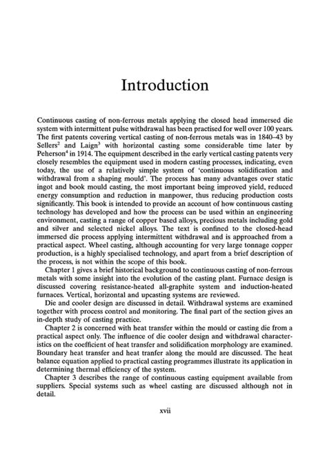 A Practical Approach To Continuous Casting Pdf Chemistry Science