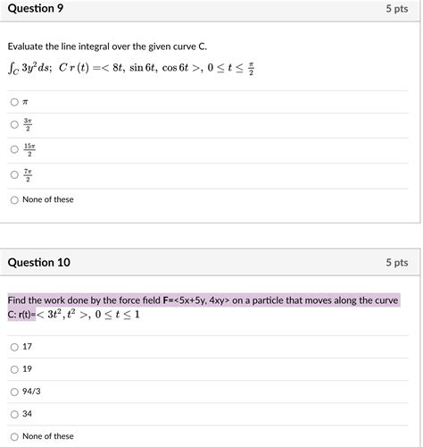 Solved Evaluate The Line Integral Over The Given Curve C Chegg