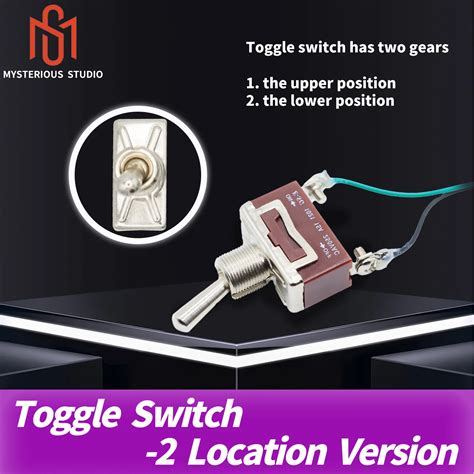 Electronic Mystery Box Escape Game Props Two Position Toggle Switch For
