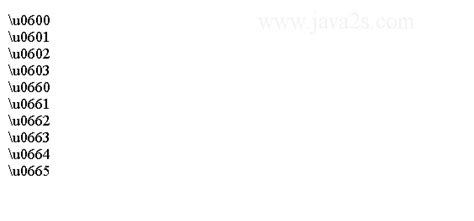 Java Tutorial Java Character Directionalityarabicnumber