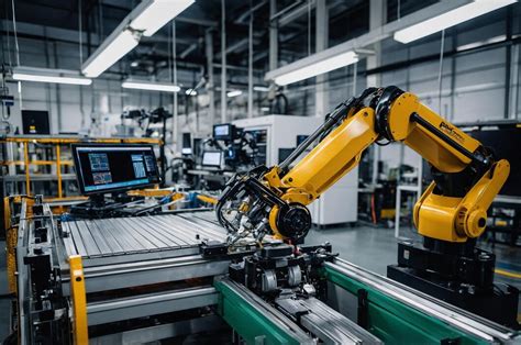 Ai Robotics And Automation Systems Enhancing Manufacturing Efficiency Premium Ai Generated Image