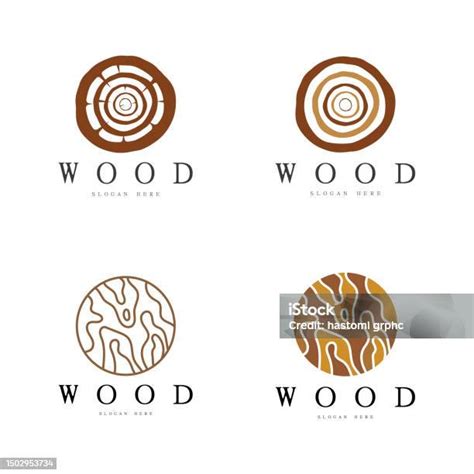 목재 로고 템플릿 아이콘 일러스트레이션 디자인 벡터 목재 공장 목재 농장 통나무 가공 목재 가구 현대적인 미니멀리스트 개념의 목재 창고에 사용됩니다 가구에 대한 스톡 벡터