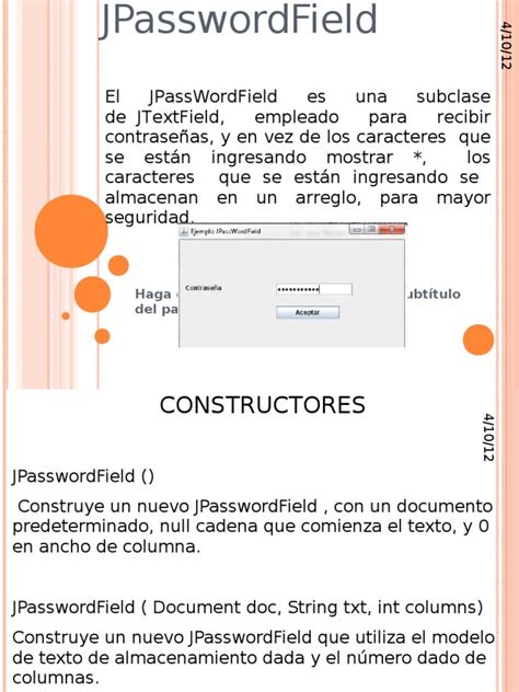 J Password Field Pdf Point And Click Software Del Sistema