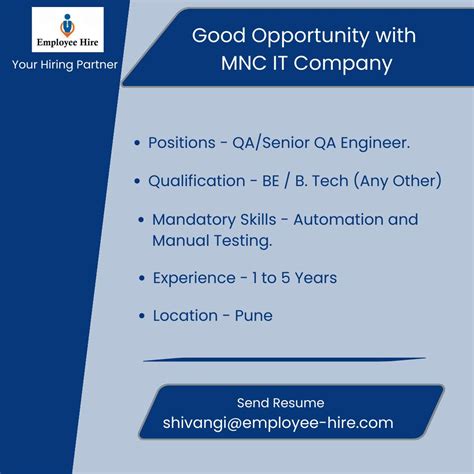 employee hire your hiring partner on linkedin qajobs mncqa testingjobs automationqajobs