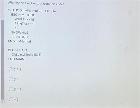 solved what is the exact output from this code