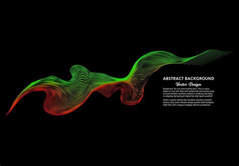 Abstract Flowing Wavy Lines Colorful Dynamic Wave Vector Illustration 6310150 Vector Art At