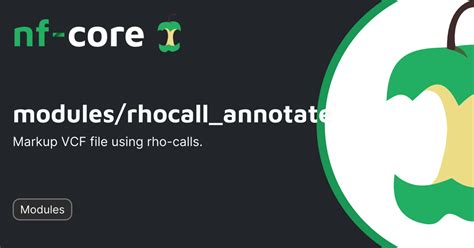 modules rhocall annotate