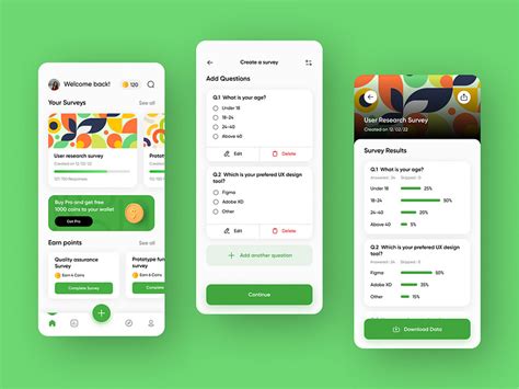 Online Survey App Ui Ux Design By Sajjad Hossain On Dribbble