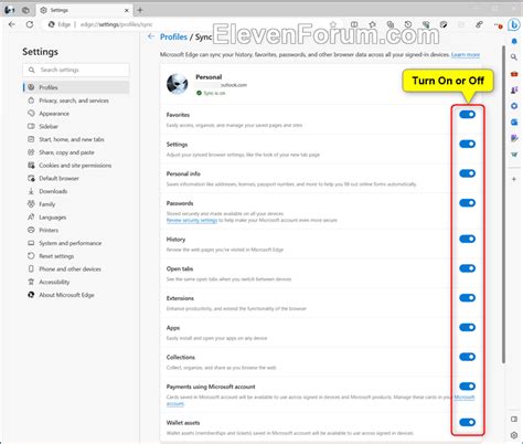 Enable Or Disable Sync Browsing Data In Microsoft Edge Across Devices