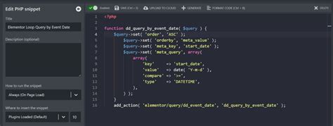 Order Elementor Loop By Acf Date Field Daveden Webdev