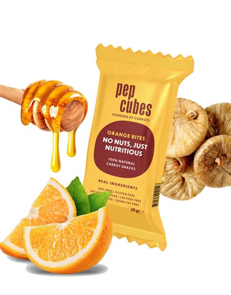 Pep Cubes Orange Bites 30g X 12 Packs Pep Cubes