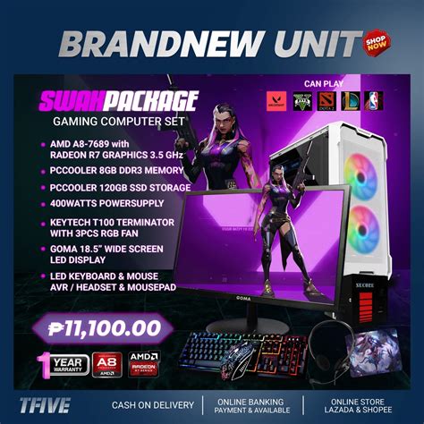 Gaming Computer Set Keytech Amd A8 7680 With Radeon R7 Graphics 35 8gb