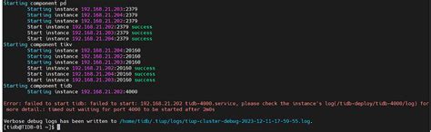 Tidb 75 Service Fails To Start On Euler System Deployment Translated