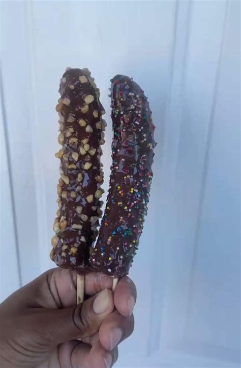 3d Fake Faux Handmade Chocolate Covered Bananas Chocobananas Etsy