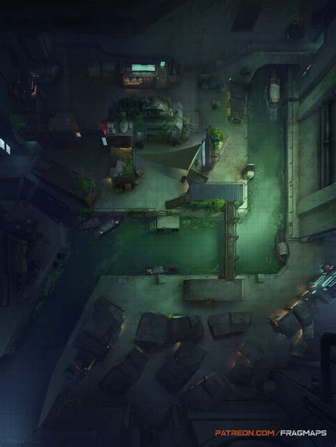 Sewer Canal Slums Frag Maps Cyberpunk Rpg Tabletop Rpg Maps