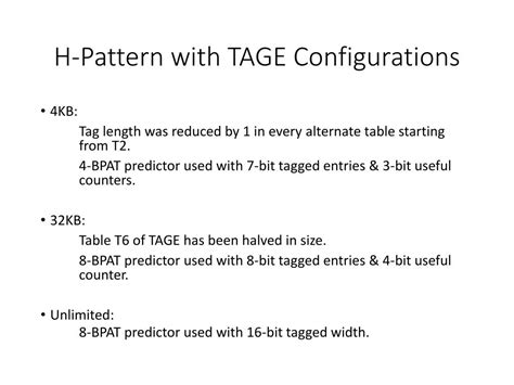 Ppt H Pattern A Hybrid Pattern Based Dynamic Branch Predictor With