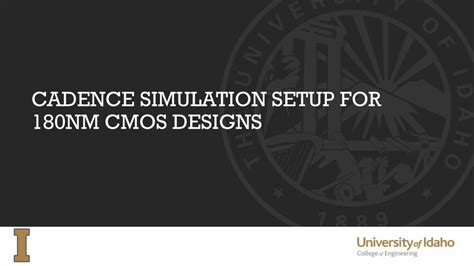 Pdf Cadence Simulation Setup For 180nm Cmos Designs Dokumentips