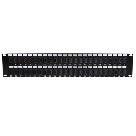 48 Port Hdmi Patch Panel 19 Inch Rackmount 2u