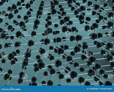 Graphene Molecular Structure Stock Illustration Illustration Of Grid