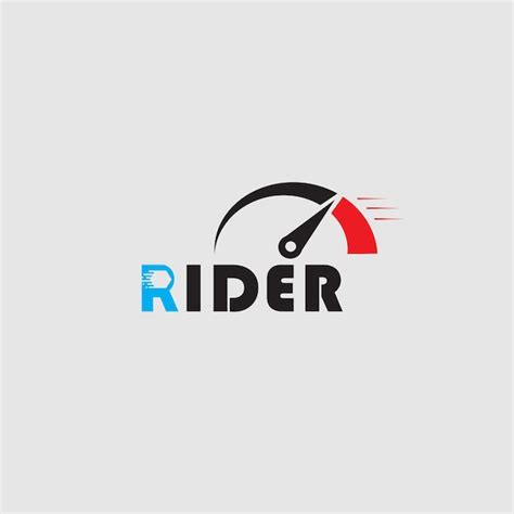Rider Logo Design Vetor Premium