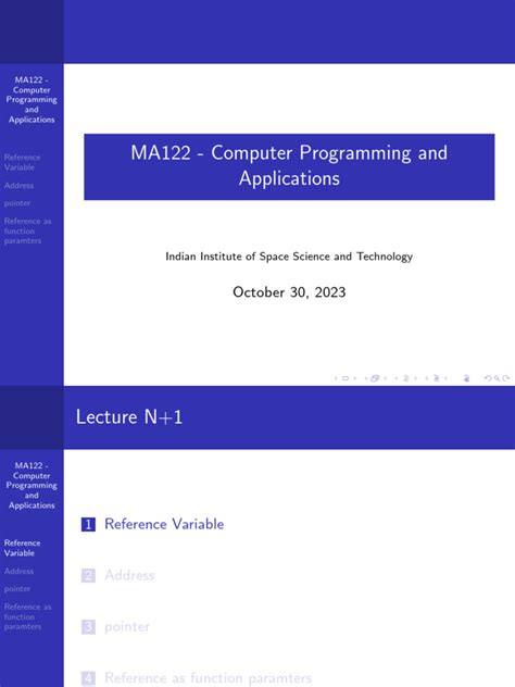 Lecturen 1 Download Free Pdf Pointer Computer Programming
