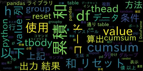 pandasで累積和をリセットする方法 自作で機械学習モデルAIの使い方を学ぶ