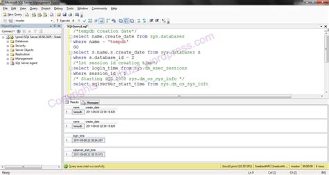 when was sql server restarted mssqltrek
