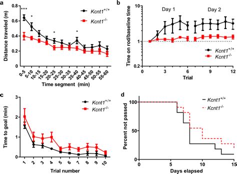 behavioral screening of kcnt1 − − mice and age matched wild type