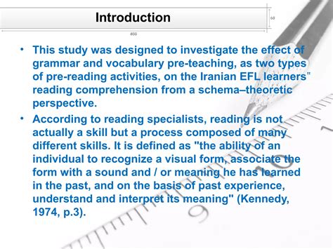 The Effect Of Grammar Vs Vocabulary Pre Teaching On Efl Learners Reading Comprehension Ppt