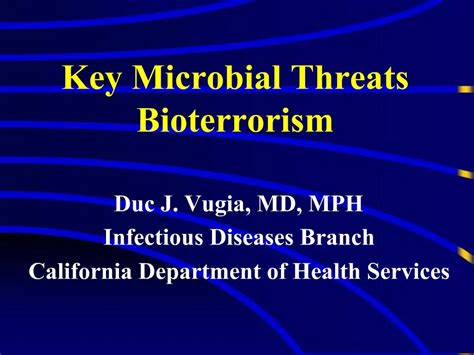 Ppt Key Microbial Threats Bioterrorism Powerpoint Presentation Free Download Id 1305754