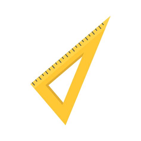 Angle Ruler Icon Flat Style 14473733 Vector Art At Vecteezy