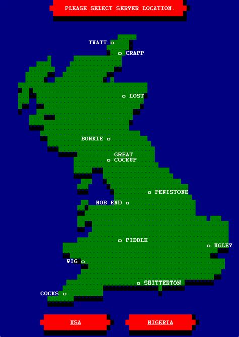 HTML Art Error Map Of The United Kingdom