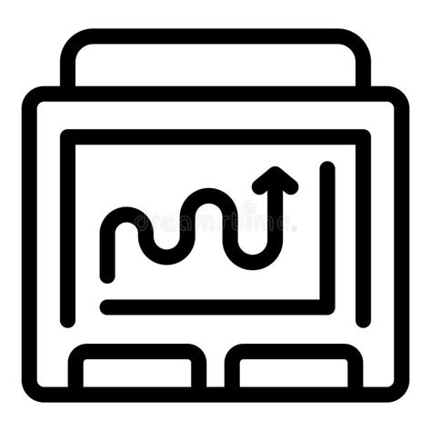 Online Business Analytics App Showing Growing Statistics Chart Stock Illustration Illustration