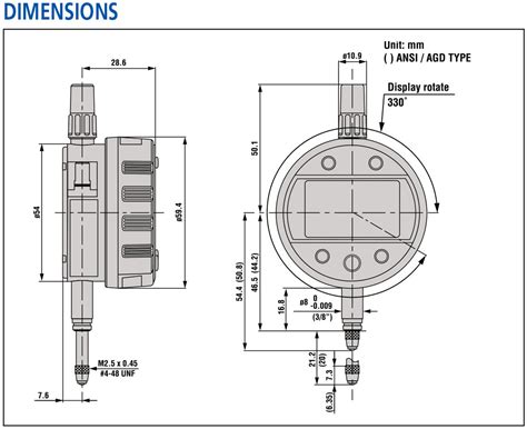 Mitutoyo Absolute Digimatic Indicator Id C Series 543 Calculation Type 543 341b Penn Tool
