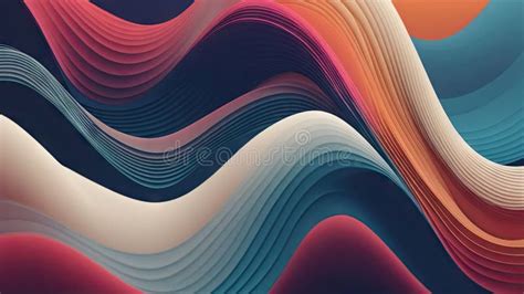 Vibrant Abstract Animated Waves Flowing Seamlessly Across A Digital Canvas In A Captivating