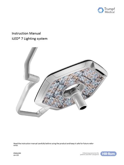 Trumpf Medical Iled 7 Pdf Lighting Sterilization Microbiology