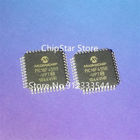 1 10pcs PIC18F4550 I PT PIC18F4550 TQFP44 8 Bit MCU Flash PIC18 Family PIC18F45xx Series