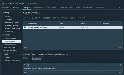 VSphere Native Key Provider NKP Best Practices
