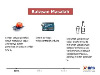 Sensor Alkohol Berbasis Arduino PPTX