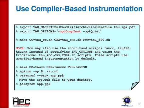 improving application performance using tau ppt download