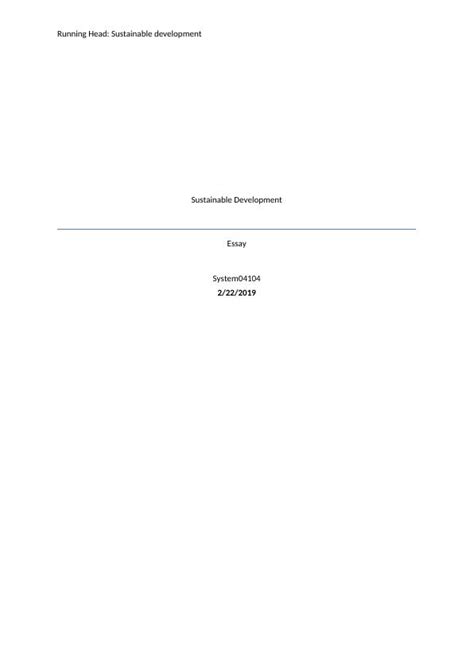 Sustainable Development Analysis Of Key Interrelated Issues