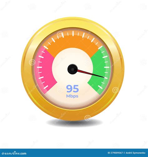 Internet Download Speed Test Concept Stock Illustration Illustration Of Measurement
